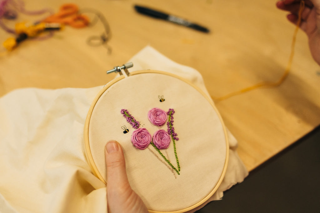 Floral Embroidery Evening Taster Workshop – Stitch-Up